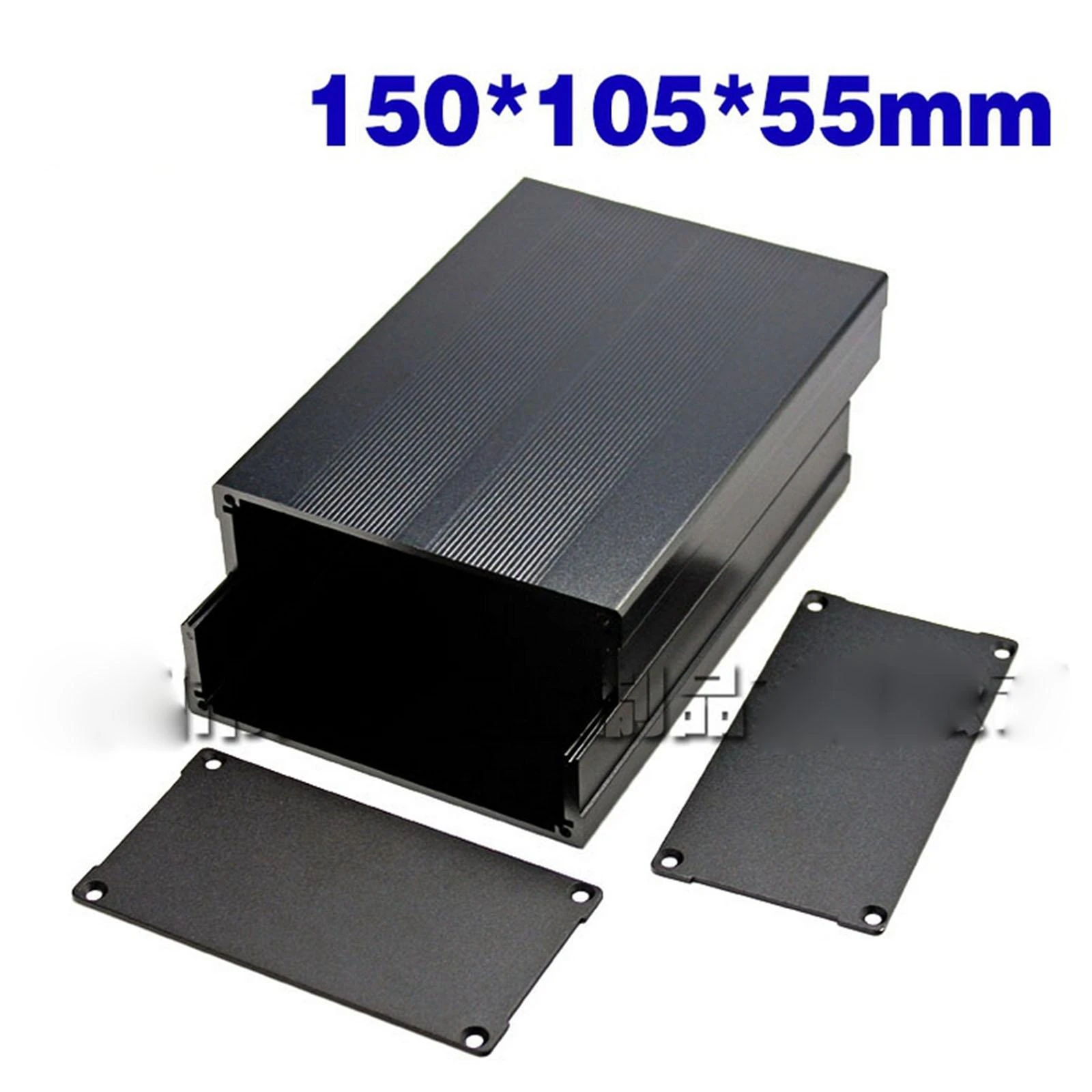 150x105x55mm Aluminum Enclosure PCB Shell Cooling Box Case Split Type ...