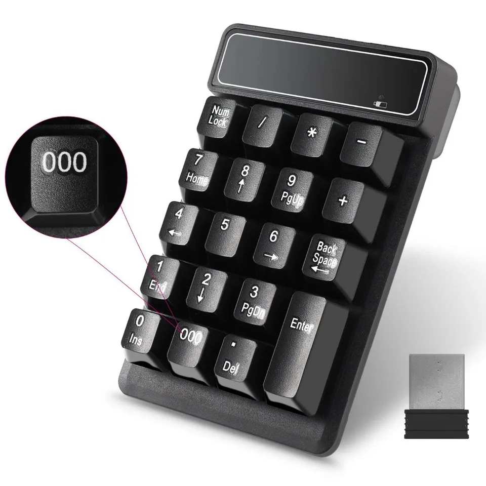 Logitech Keys To Go 2 FoZueo Wireless Numeric Keypad Mini 2.4G Keyboard ...