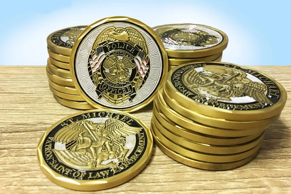 Patron Saint Of Police Archangel Michael Challenge Coin - Law ...