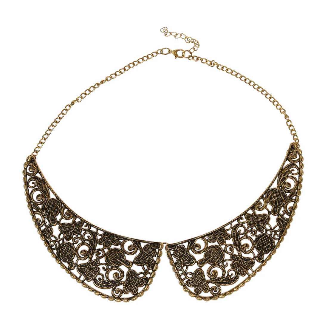 Necklace Classic Faux Collar Metal Neck for Woman 205x43mm|collar metal ...