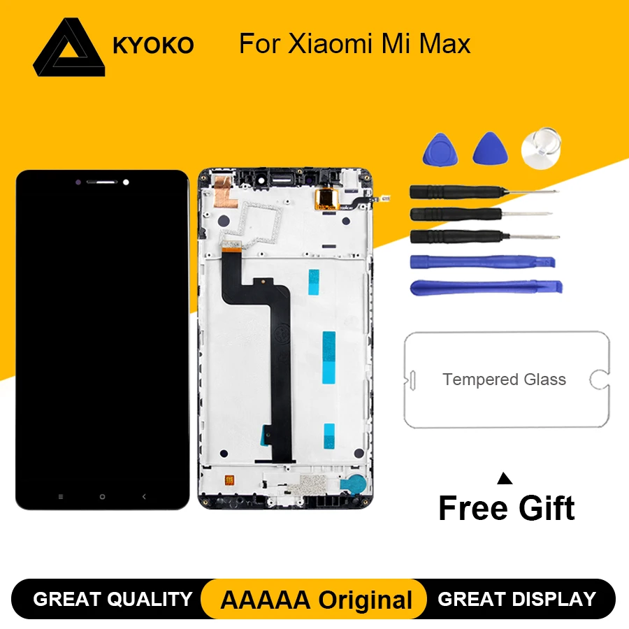 AAAAA Tela LCD Original Para Xiao mi mi Max Display LCD Com ...