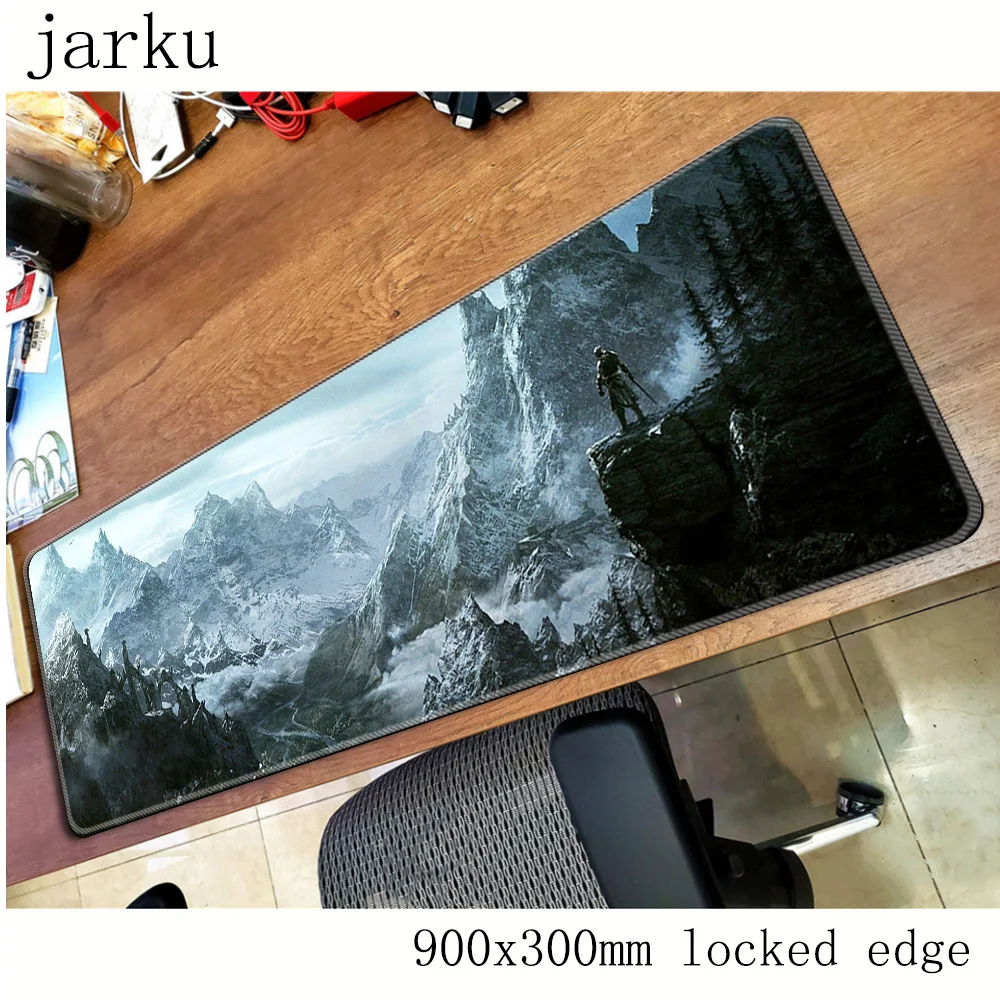 skyrim mousepad gamer 900x300X3MM gaming mouse pad large High end ...