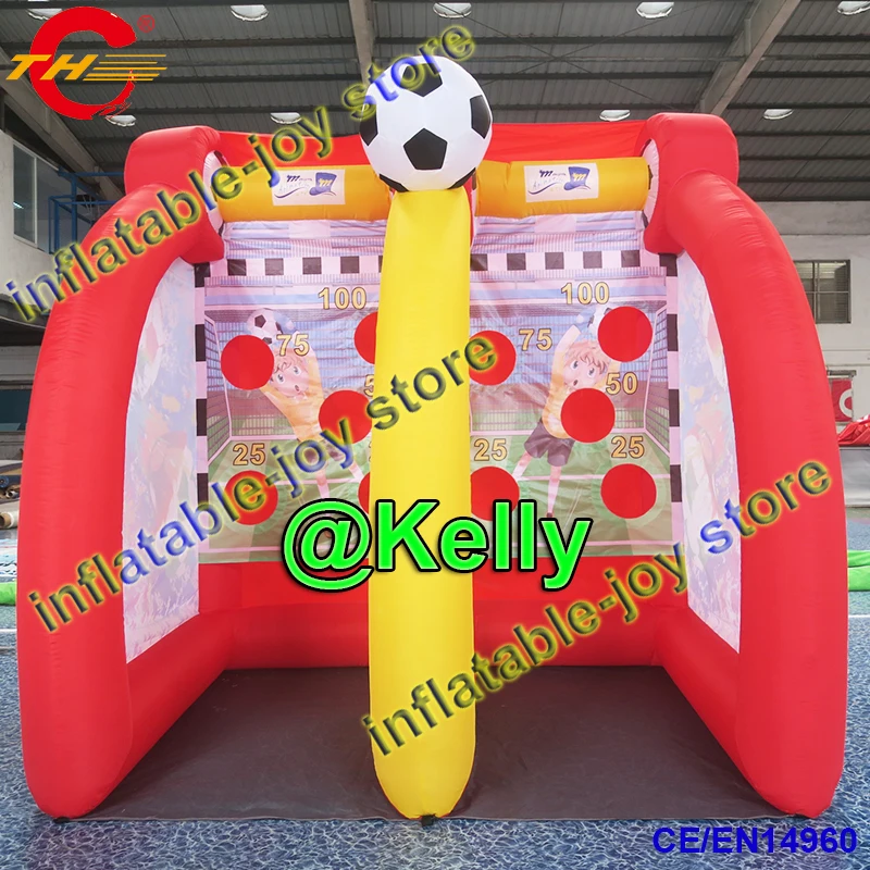 free shipping inflatable soccer toss sport game, inflatable football ...