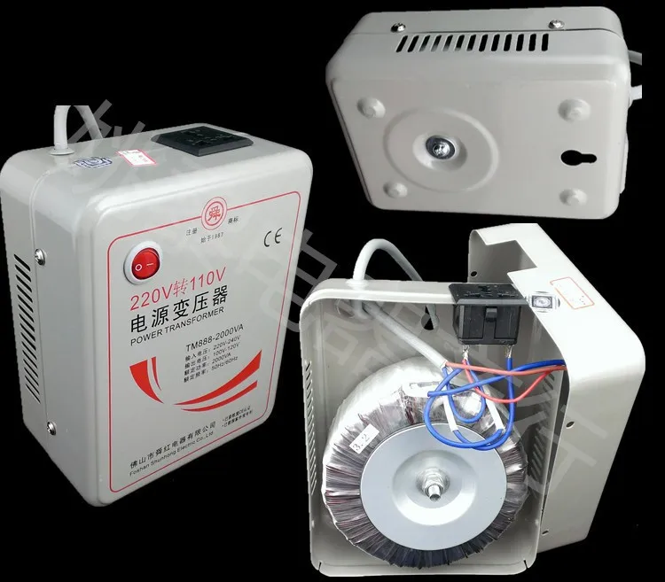 2000W 110V to 220V or 220V to 110V Transformer Power Converter ...