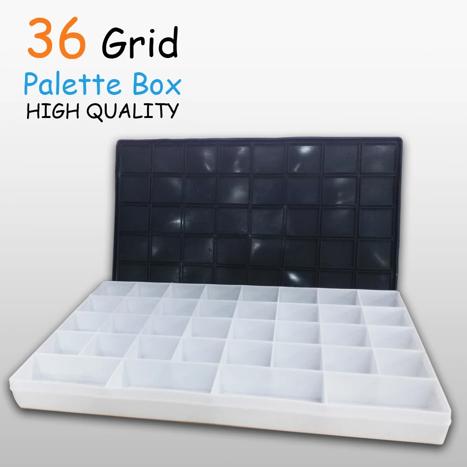 36grid paint box plastic palette school supplies goache watercolor ...