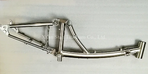 Титановая складная рама велосипеда TC4+ задняя вилка Triangel глянцевая ...
