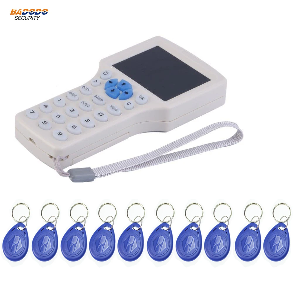 English 10 frequency RFID Copier ID IC Reader Writer copy M1 13.56MHZ ...