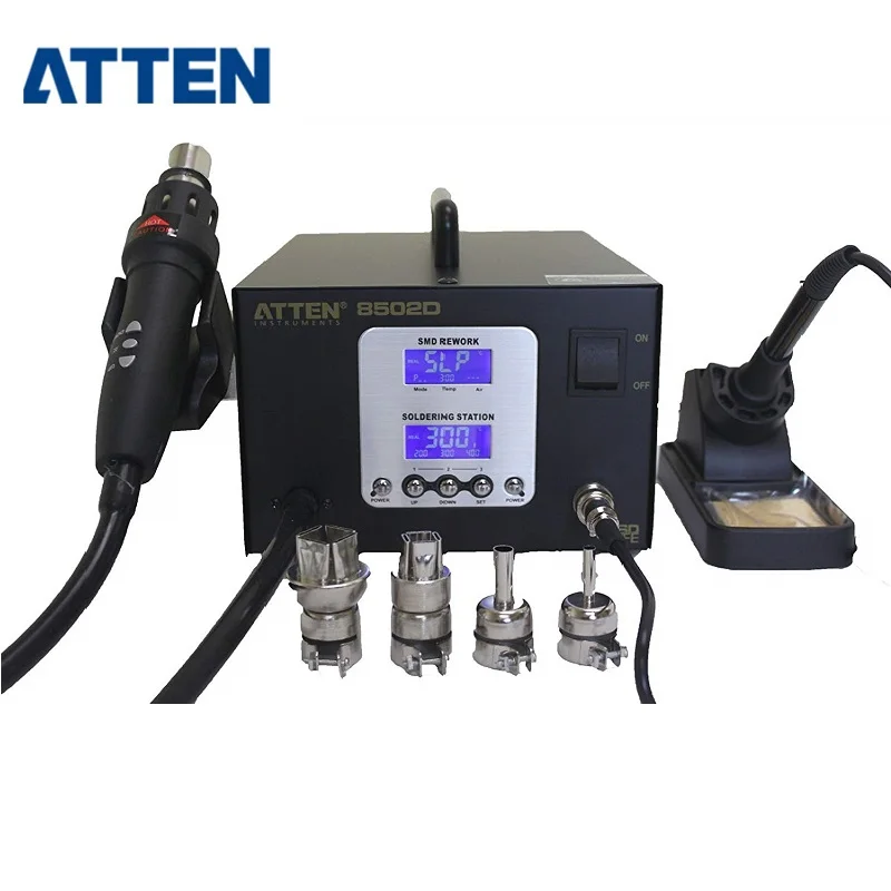 ATTEN AT8502D Hot Air Rework and Soldering Station- 2-in-1