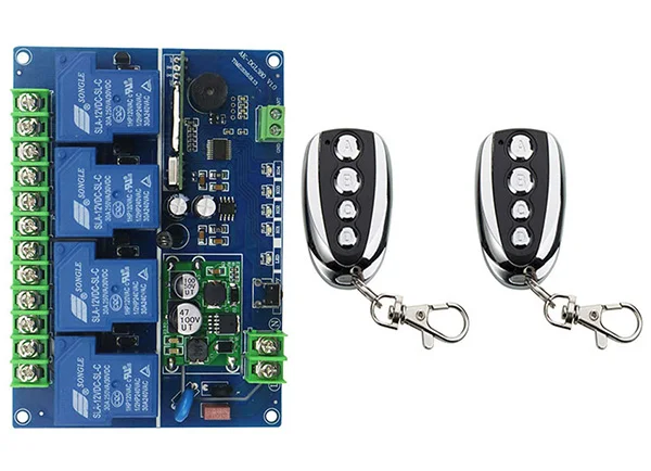 Controle remoto sem fio para porta de garagem, 12v, 24v, 36v, 48v, 30a ...