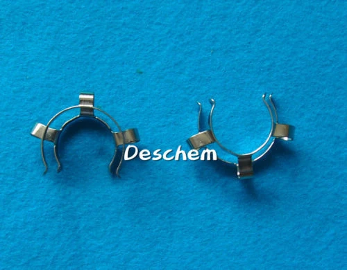 2 Pcs 45#,Metal Clip,Steel Keck Clamp,For 45/40,45/50 Glass Ground ...