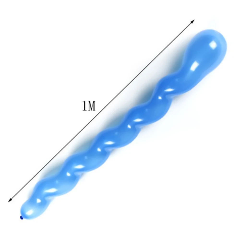 10pcs/lot Screw Twisted Latex Balloon Spiral Long Balloons Wedding ...