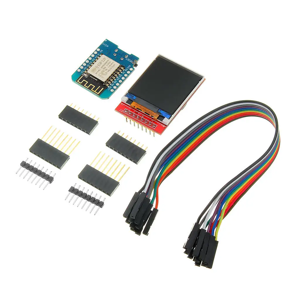 Mini D1 ESP 12F N ESP8266 Development Board + 1.44 inch TFT LCD Screen ...