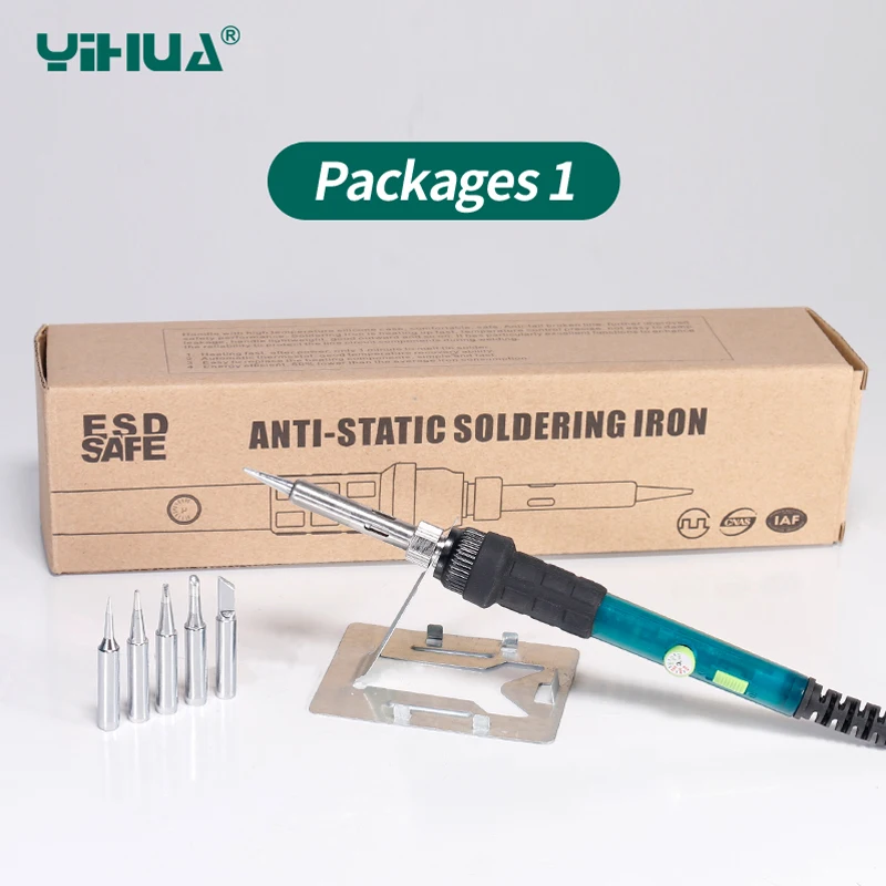 110V 220V Besi Solder Opsional 60W YIHUA 947-III Kit Besi, 40% OFF