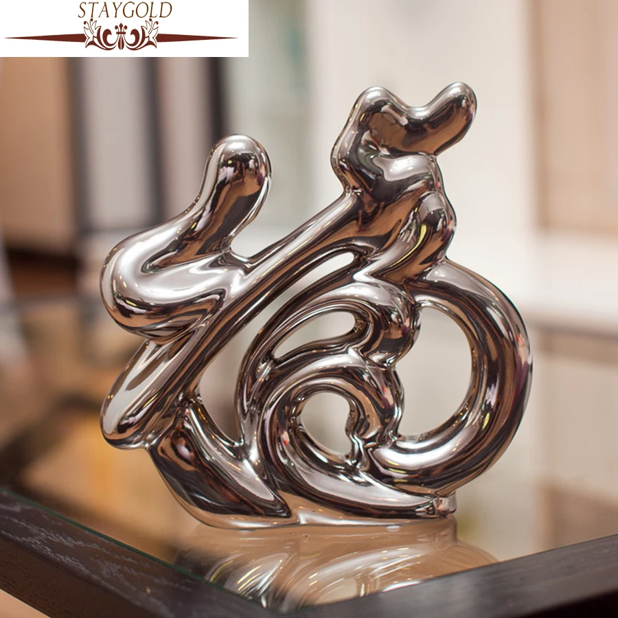 Staygold Ceramic Crafts Modern Abstract Ornaments (fu) Chinese Style ...