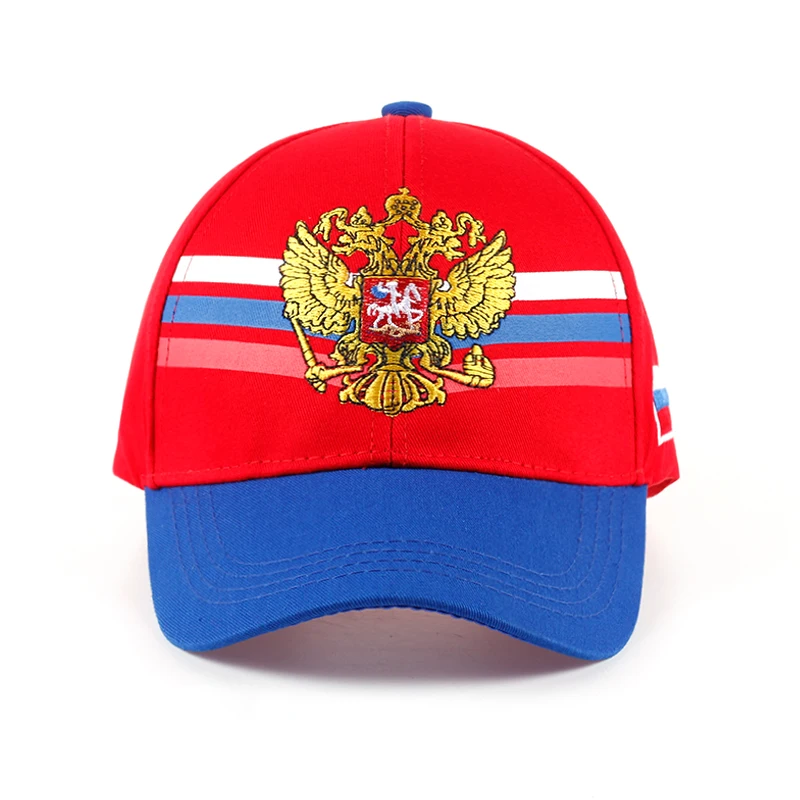 top selling unisex cotton baseball cap with Golden embroidery Russia ...