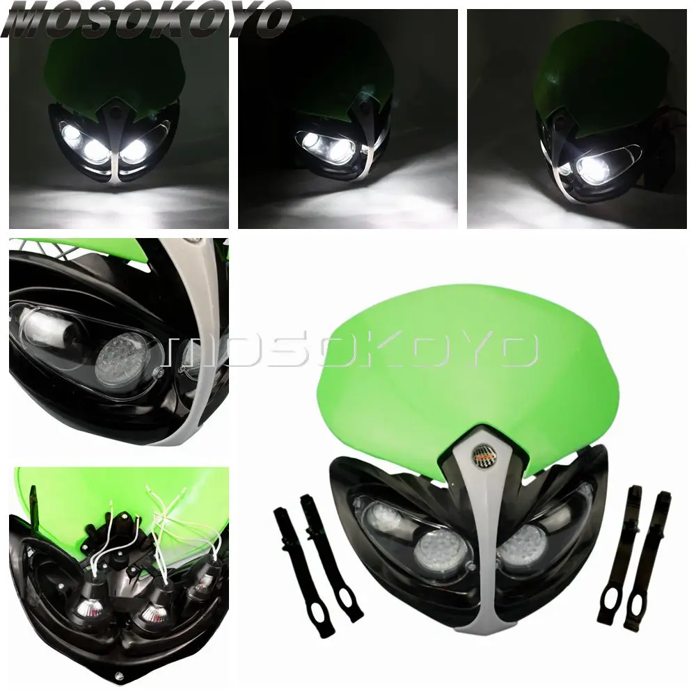 Motorcycle Street Dirt Bike Enduro Motocross Supermoto Headlight For ...