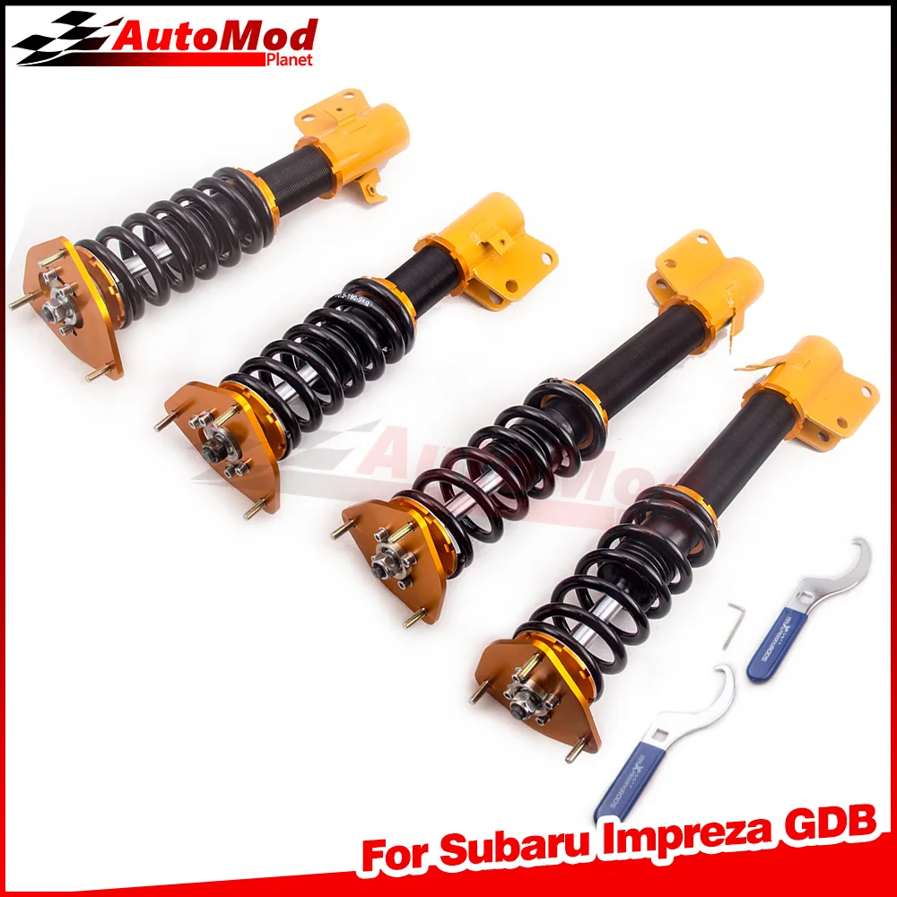 Fit Subaru Impreza WRX STI GDB/GDA Coilover Suspension Coil Shock Kit ...