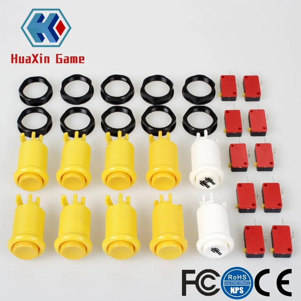 1 Player 2Player American Style Arcade Push Buttons With Micro Switch ...