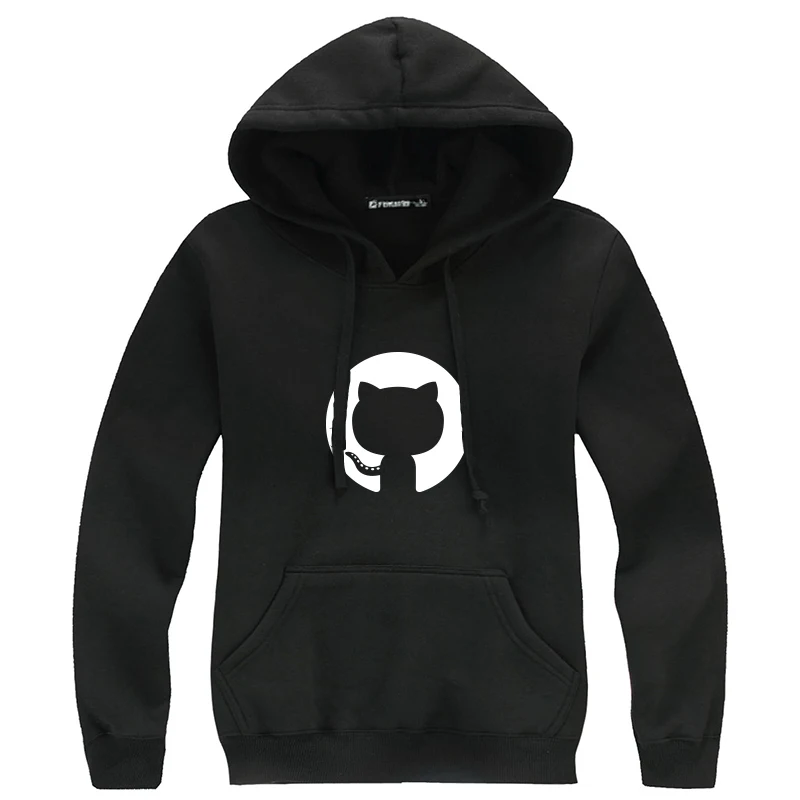2017 new autumn and winter hoodies github octopus cat programmer engineer programming geek ...