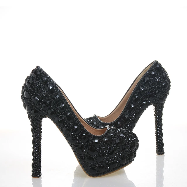 Black Prom Wedges