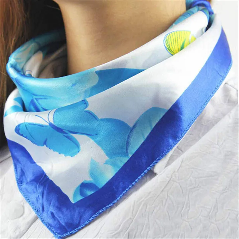 BB@2019 # FASHION Hot Satin Silk Square Scarf Women Fashion Four ...