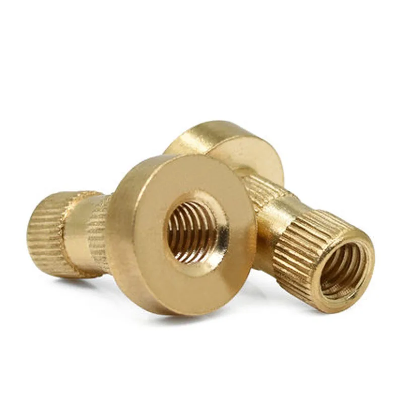 M4 M6 Brass Nut Pull Flower Insert Step Pull Nuts Double Pass Irregular ...