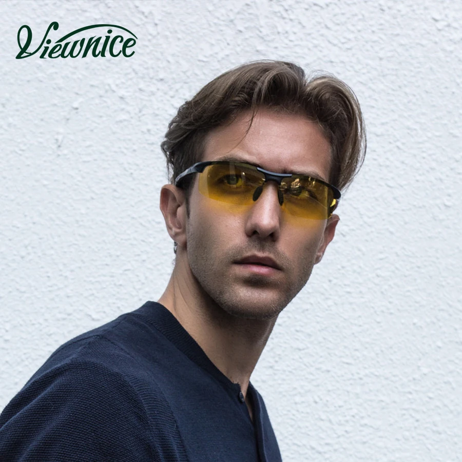 Glasses For Night Driving Men Goggles Rectangle Yellow Eyeswear 2017