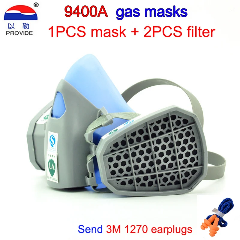 PROVIDE 9400A respirator gas mask high quality Silica gel protective ...