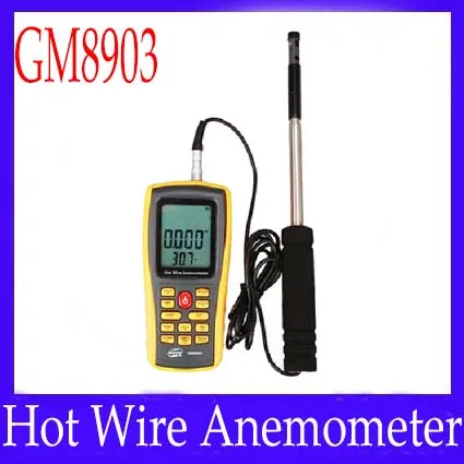 Hot Wire Wind Digital Anemometer Gm8903 Speed Meter Lcd Bag - AliExpress