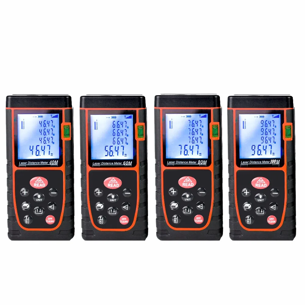 40 60 80 100M Accurate Digital laser rangefinder handheld distance ...