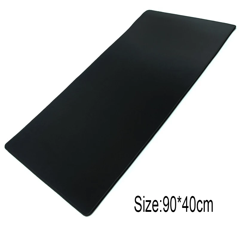All Black Large Size Mouse Pad Gamer 90x40cm Big Mouse Mat Extended ...