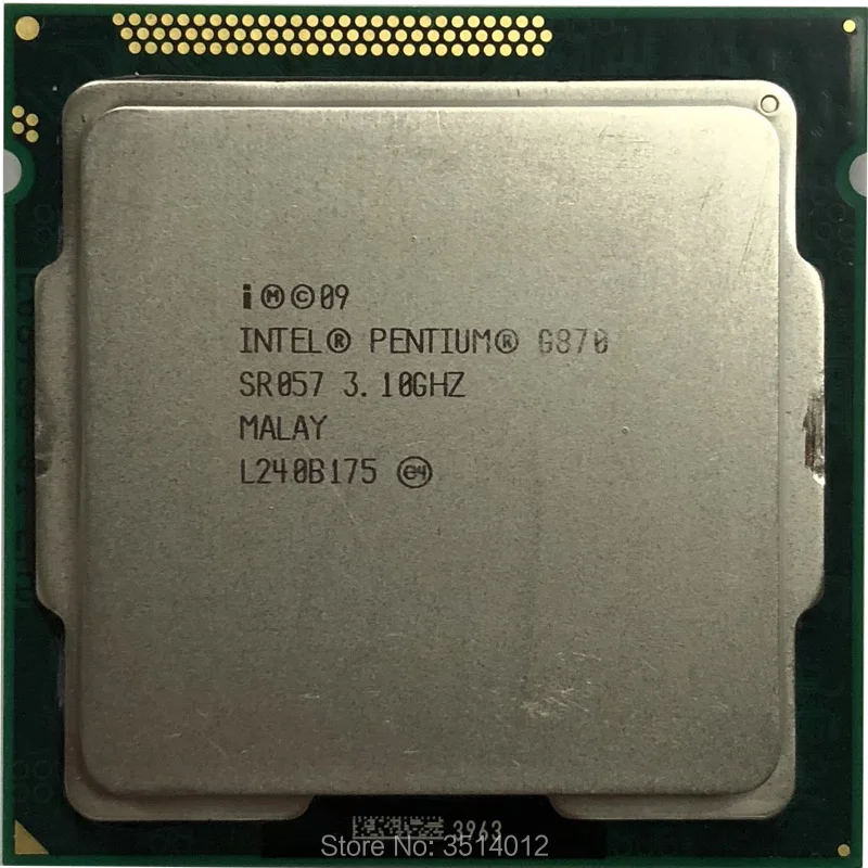 Intel Pentium G870 3.1 GHz Dual Core CPU Processor 3M 65W LGA 1155-in ...