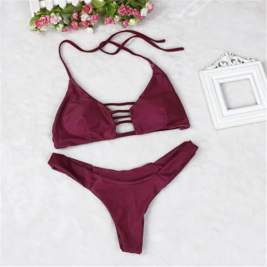 Premium Backless Sexy Bikini 2017 Female Split Binikis Sets Brazilian