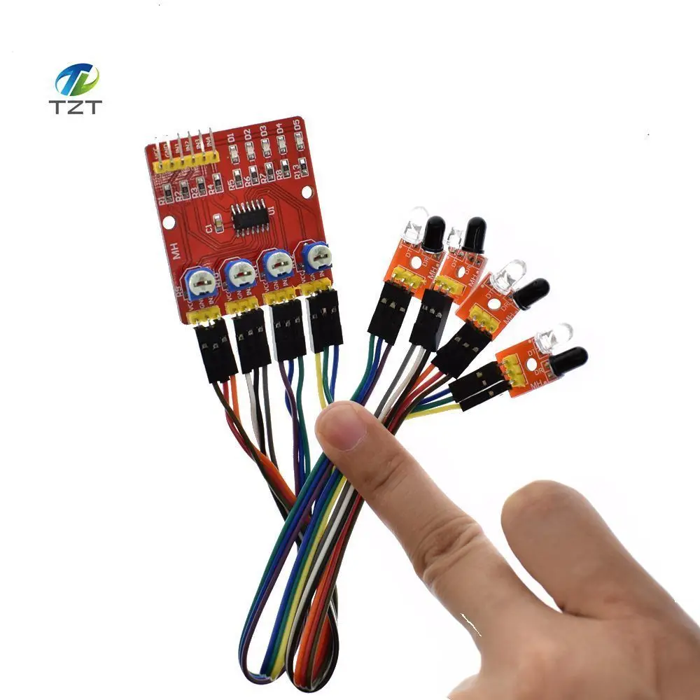 F233-01 Four-way infrared tracing / 4 channel tracking module ...