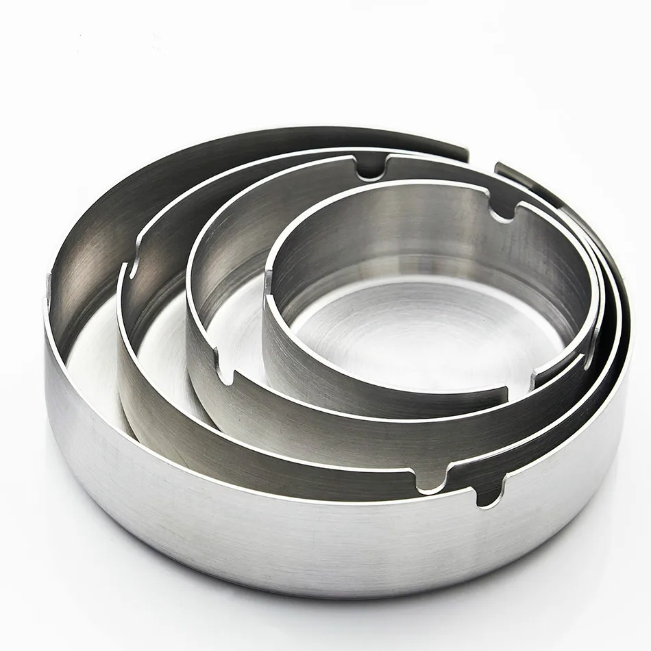High quality Round Ashtray Metal Funny Ash Tray Creative Stainless ...