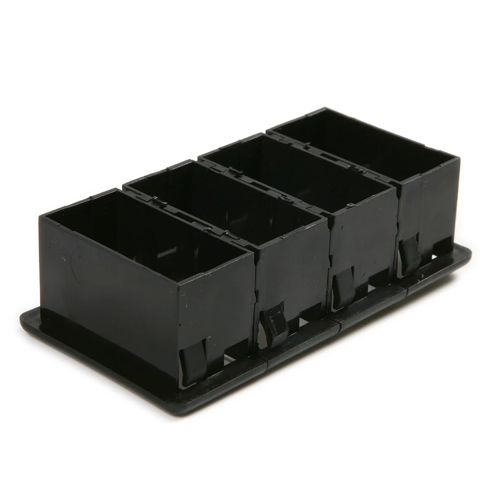 Universal 6Pcs ABS Black Auto Boat Car Rocker Switch Clip Panel Patrol ...