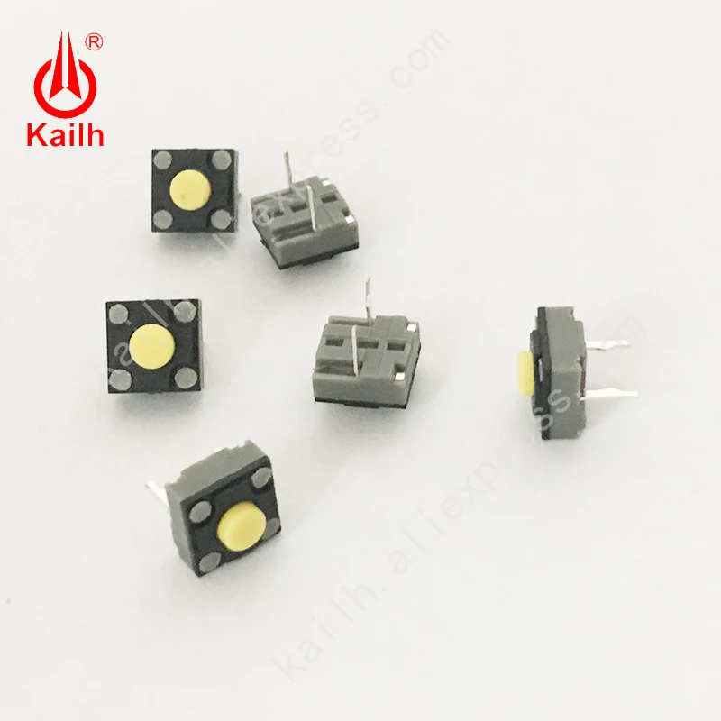 5pcs Micro Switch 6*6*7.3 mm Square Silent Switch Button Mouse DIP ...