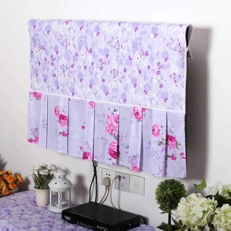 Hanging tv cover lace cloth rustic 42 lcd cloth cover|cloth tent|cloth ...