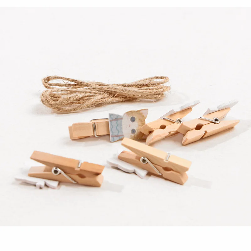 Clothes Photo Clips Wood Peg | Wood Decoration Accessories | Clothes ...