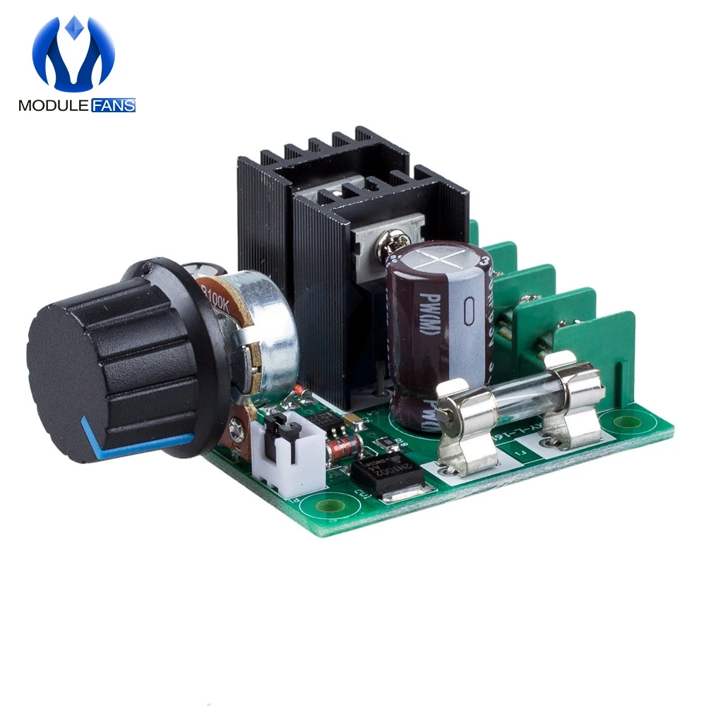 Dc 12v-40v 10a Pwm Motor Speed Control Switch Controller Volt Regulator Dimmer 32v Auto Governor ...