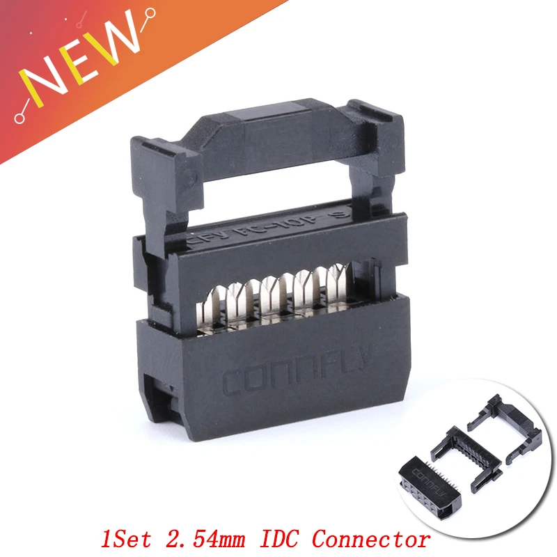 10Set 2.54mm Pitch 2x5 Pin 10 Pin IDC Female Header Socket Connector FC ...