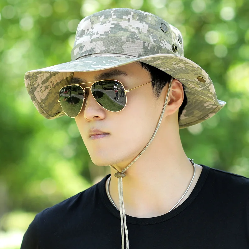 Classic US Combat Army Style Bush Jungle Hat Sun Cap Men Women's Cotton ...