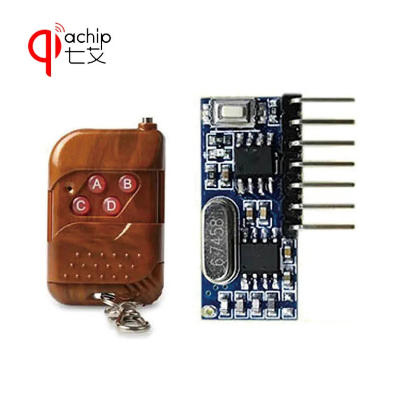 QIACHIP 433 Mhz Remote Control and 433Mhz Wireless Receiver Learning ...