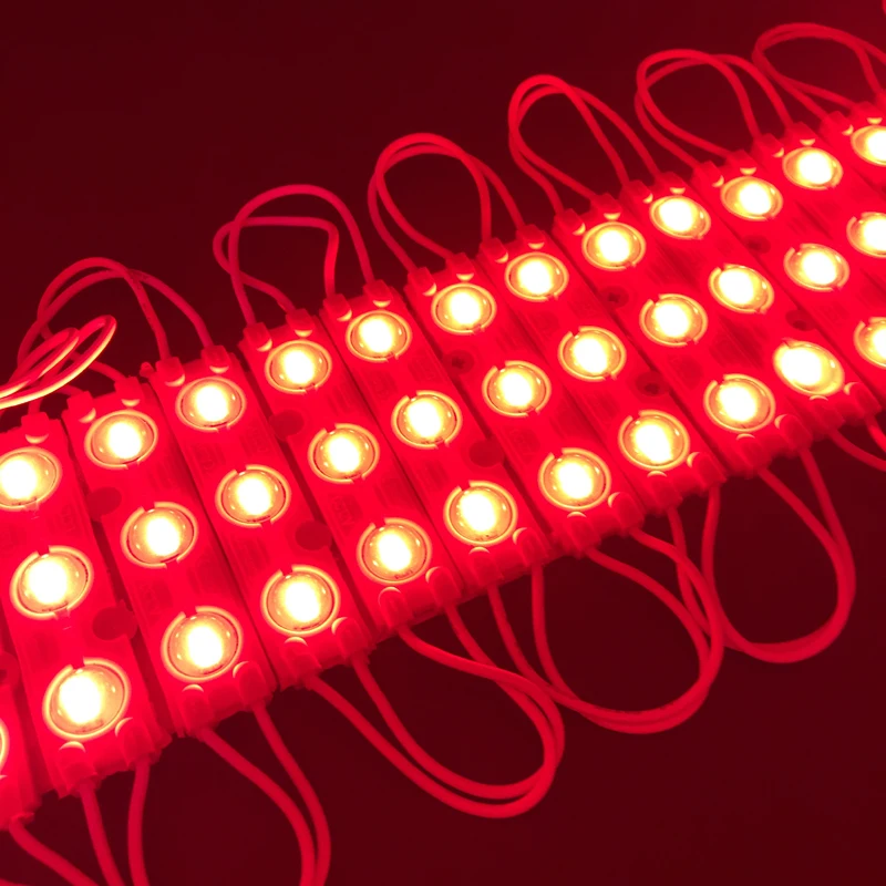 50pcs/lot 5730 3LED injection led module DC 12V with lens Waterproof ...