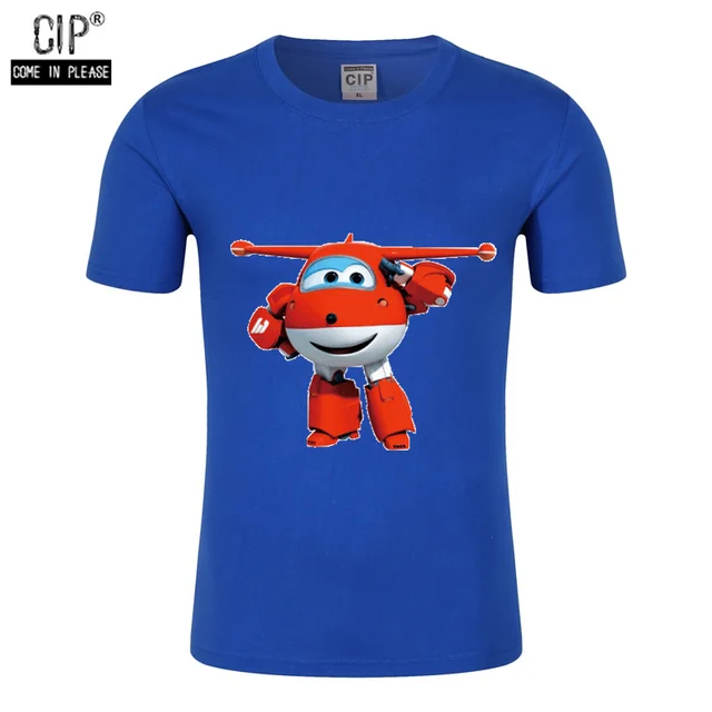 Aliexpress.com : Buy 100% Cotton Super Wings Jett Clothes Funny T ...