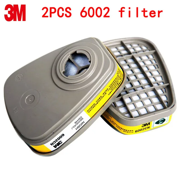 3M 6002 Acid gas Mask filter Genuine original gas mask filter hydrogen ...
