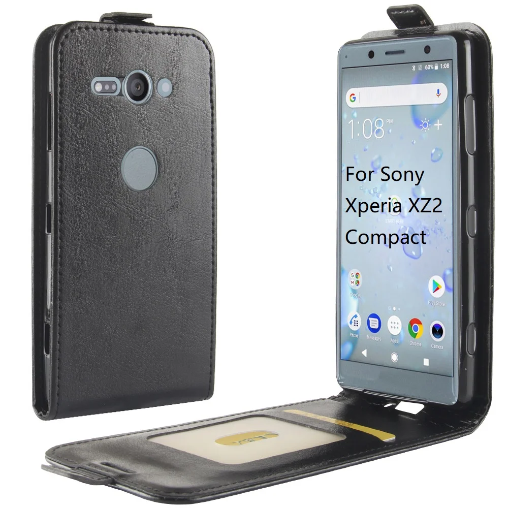 Original Leather Credit Card Wallet Flip Cover Case For Sony Xperia XZ2 ...