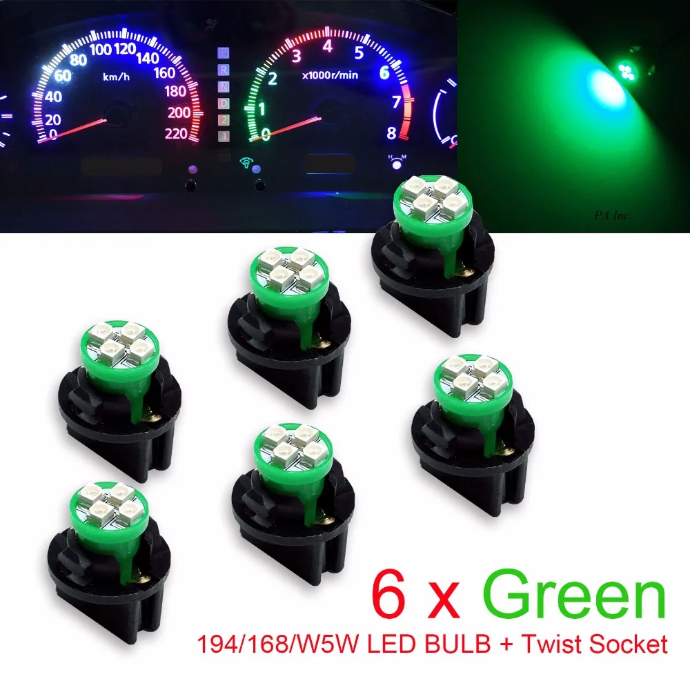 US Warehouse PA LED 6 x T10 168 194 LED Instrument Panel Dash Light ...
