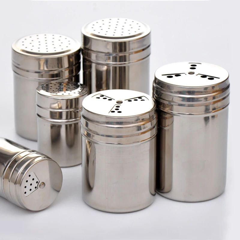 3pcs Multi-purpose Stainless Steel Spice Pepper Shaker Kitchen Gadgets ...