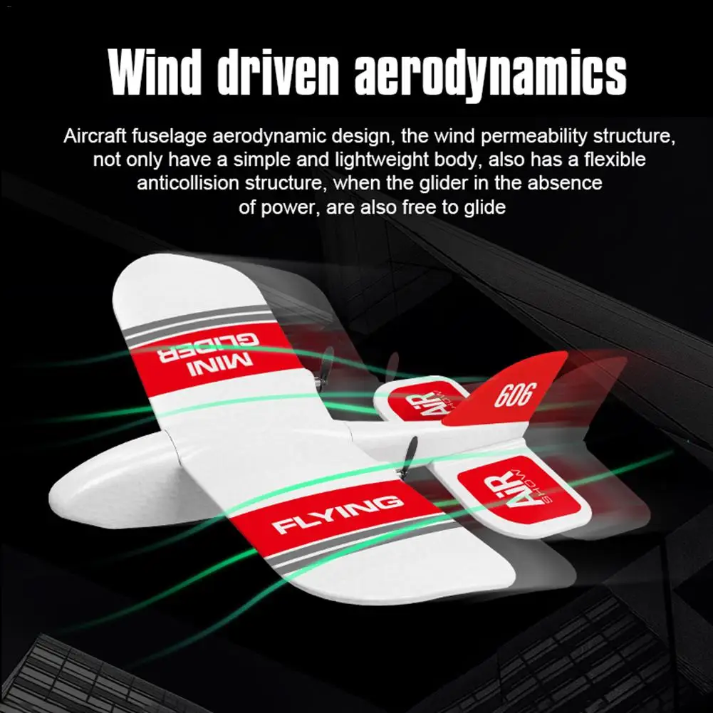 KFPLAN KF606 2.4Ghz 2CH EPP Mini Indoor RC Glider Airplane Builtin Gyro ...